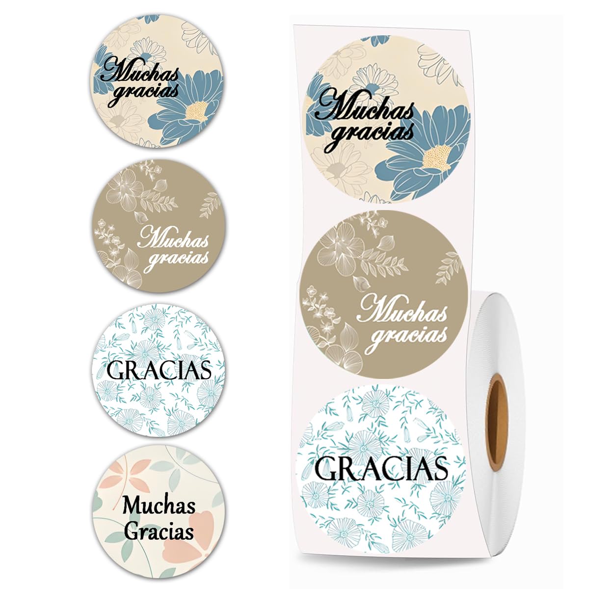 Amazon.com: 500PCS Spanish Thank You Stickers Spanish Appreciate ...