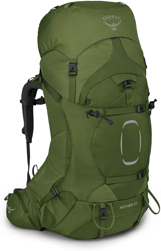 Amazon.com : Osprey Aether 65L Men's Backpacking Backpack, Garlic ...