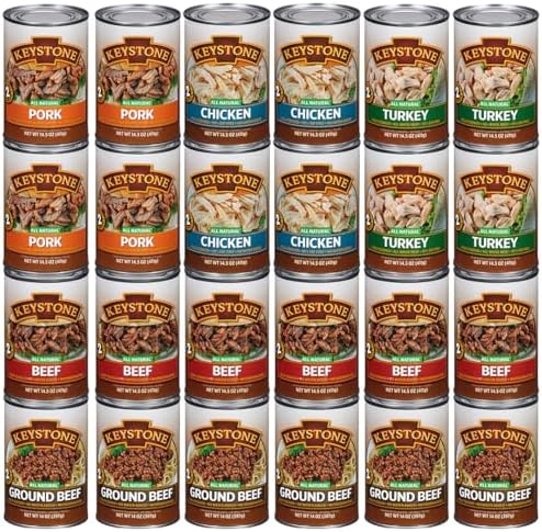 Amazon.com : Keystone Meats 24 Cans Variety Pack – All Natural Fully ...