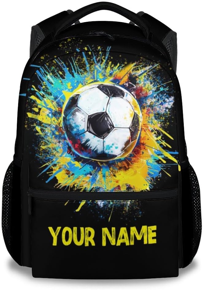 Amazon.com | BEOIIBIRD Personalized Soccer Backpack for Boys, 17 Inch ...