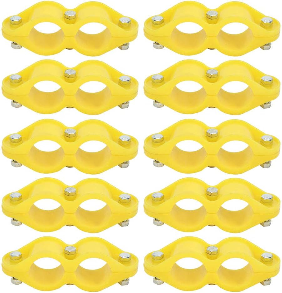 10Pcs Round Water Pipe Fastener Clip, Fixing Tool Farm Accessories,Pipe ...