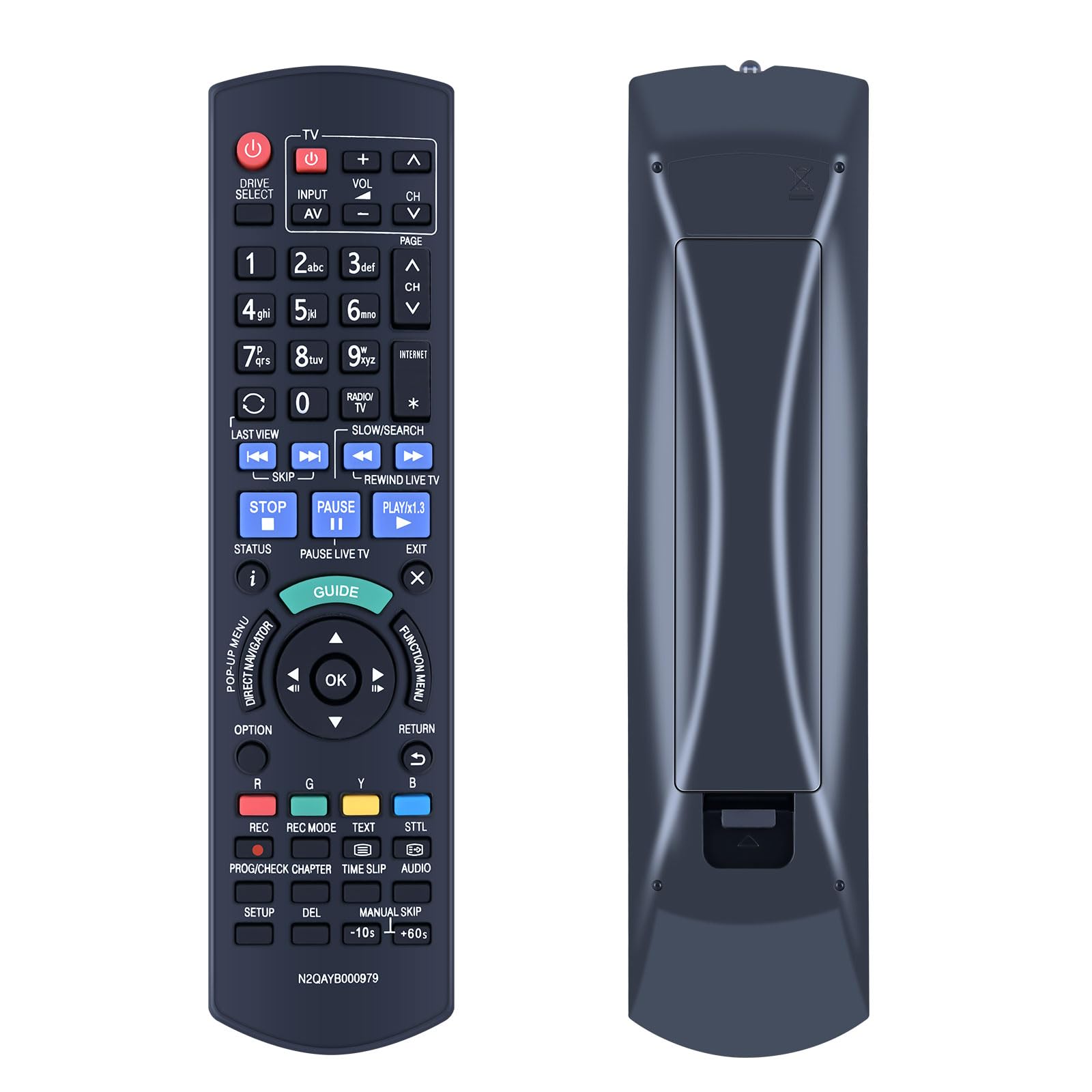 N2QAYB000979 Replace Remote Control for Panasonic Blu-ray Disc Player ...