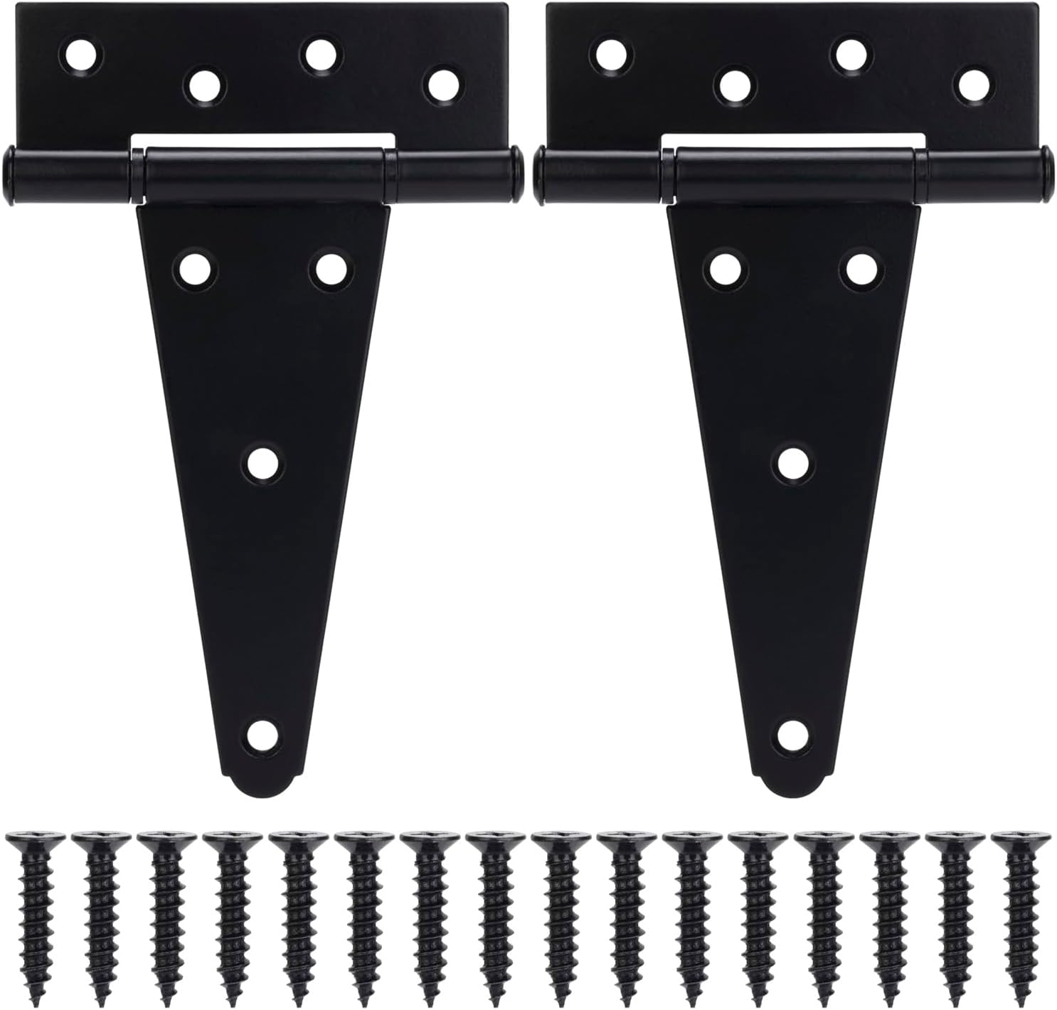 Amazon.com: EVCUHASL 6 Inch T-Strap Gate Hinges, Shed Barn Door Hinges ...