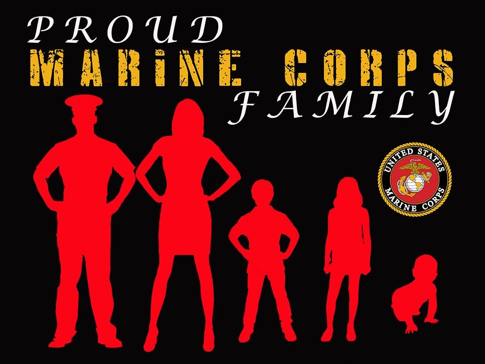 Amazon.com: USMC Poster Marine Corps Family Military Families USMC ...