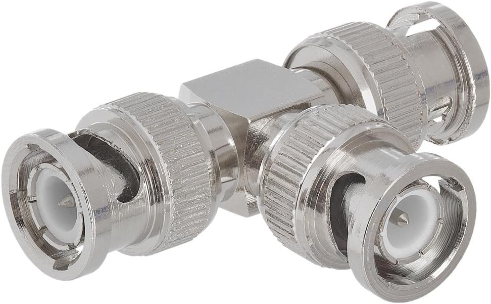 Amazon.com: Cmple BNC Male T Adapter, BNC Male to 2xBNC Male Adapter ...