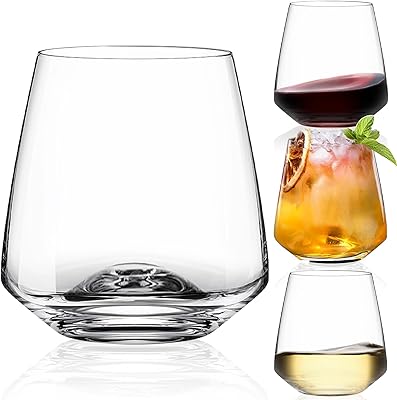 Amazon.com | Libbey Stemless 6 Ounce Wine Taster / Mini / Sample Glass ...
