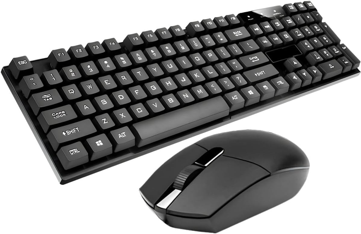 Kit Combo Teclado E Mouse Sem Fio Usb Bluetooth Pc Computador Notebook ...