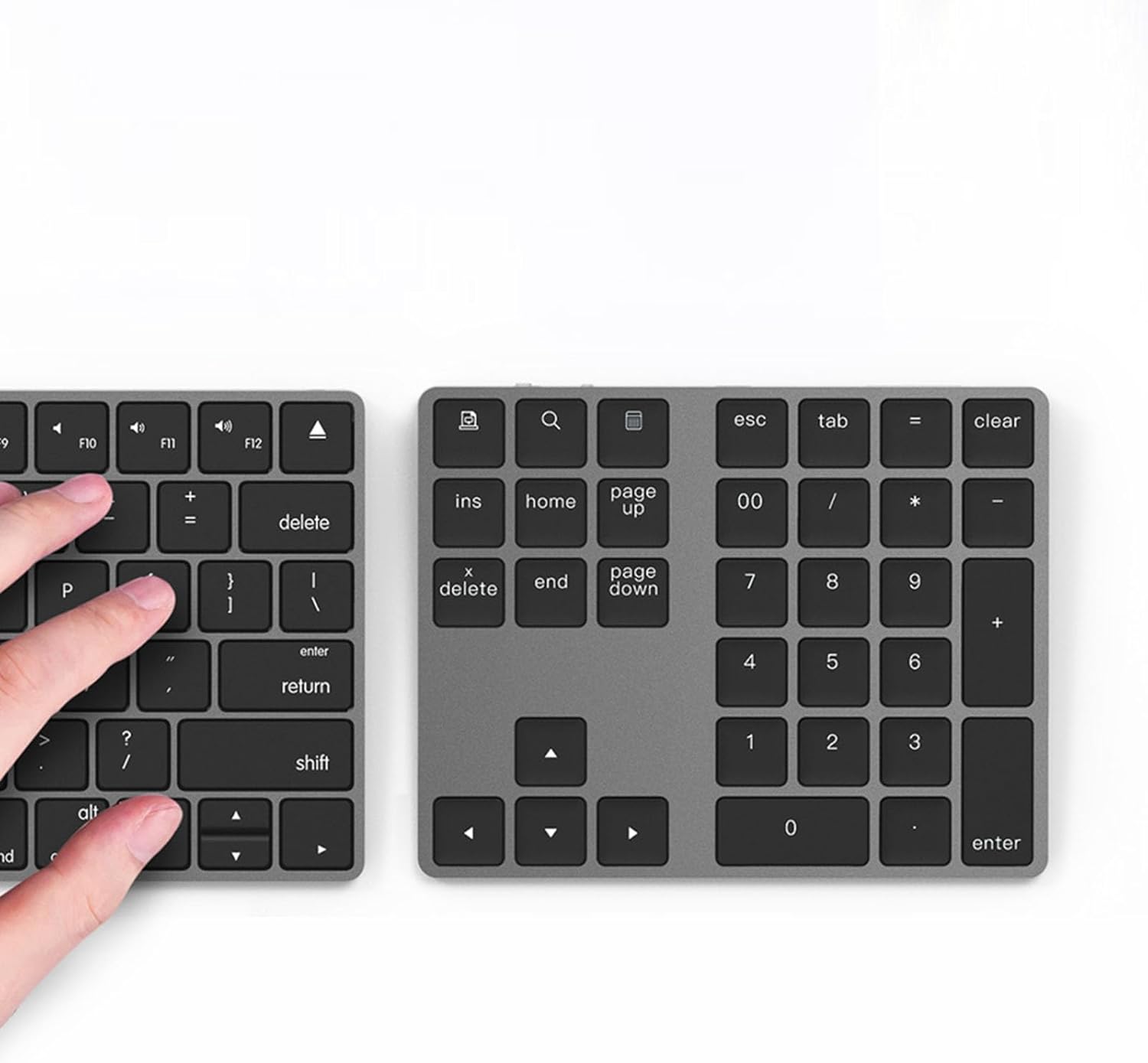 Amazon.com: Bluetooth Number Pad, Rechargeable Wireless Numeric Keypad ...