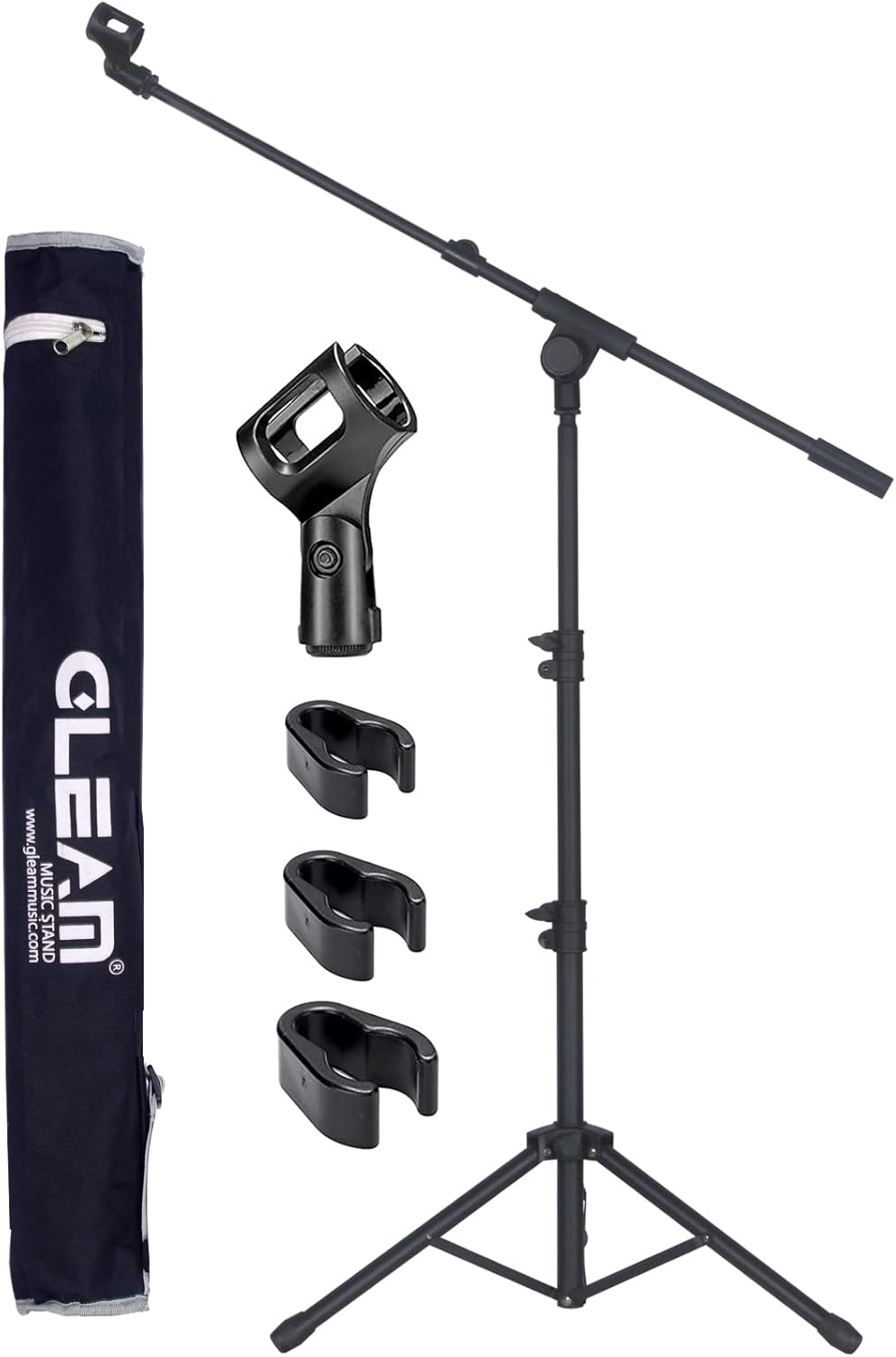 Amazon.com: GLEAM Microphone Stand - Tripod Boom Mic Stand with ...