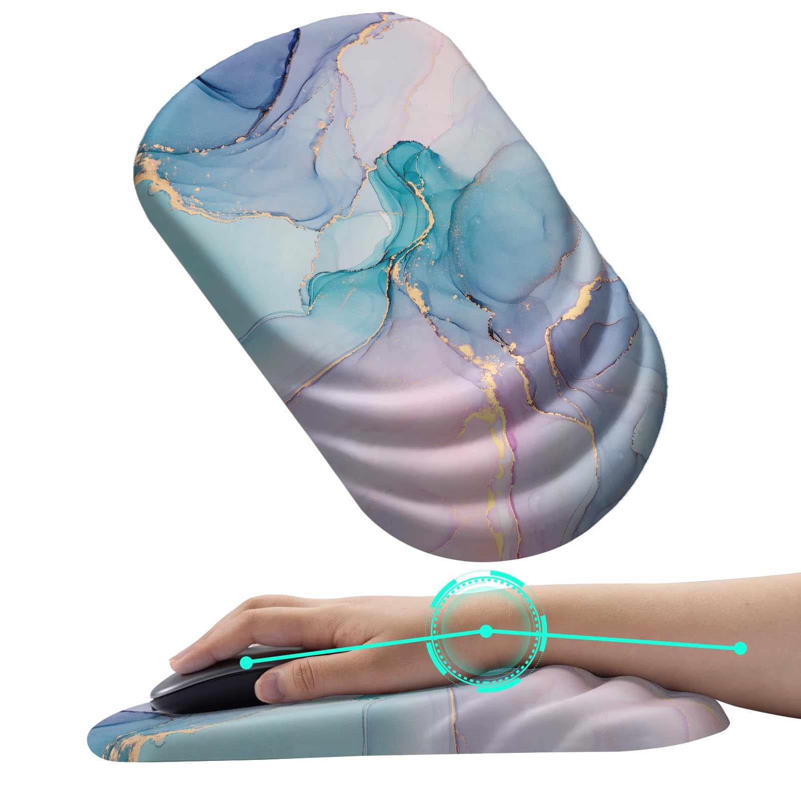 Amazon.com: Siski Ergonomic Mouse Pad with a Massage-Designed for Wrist ...