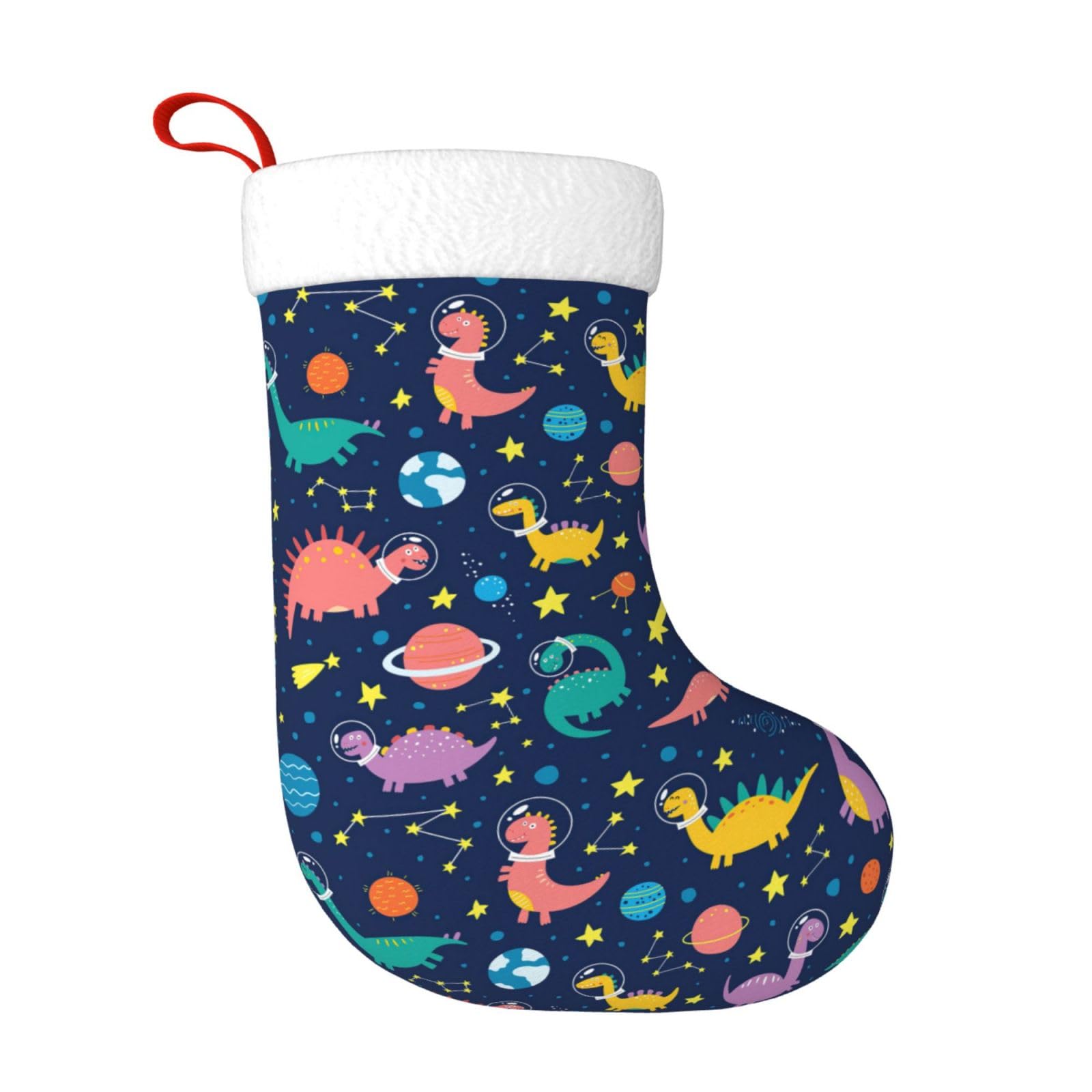 Amazon.com: FFCrying Funny Dinosaur Planet Christmas Stocking Large ...