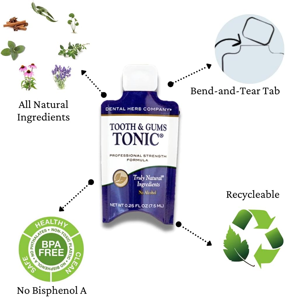 Tonic Traveler – Single Use Tonic Mouthwash (12 Pack) with Bamboo ...