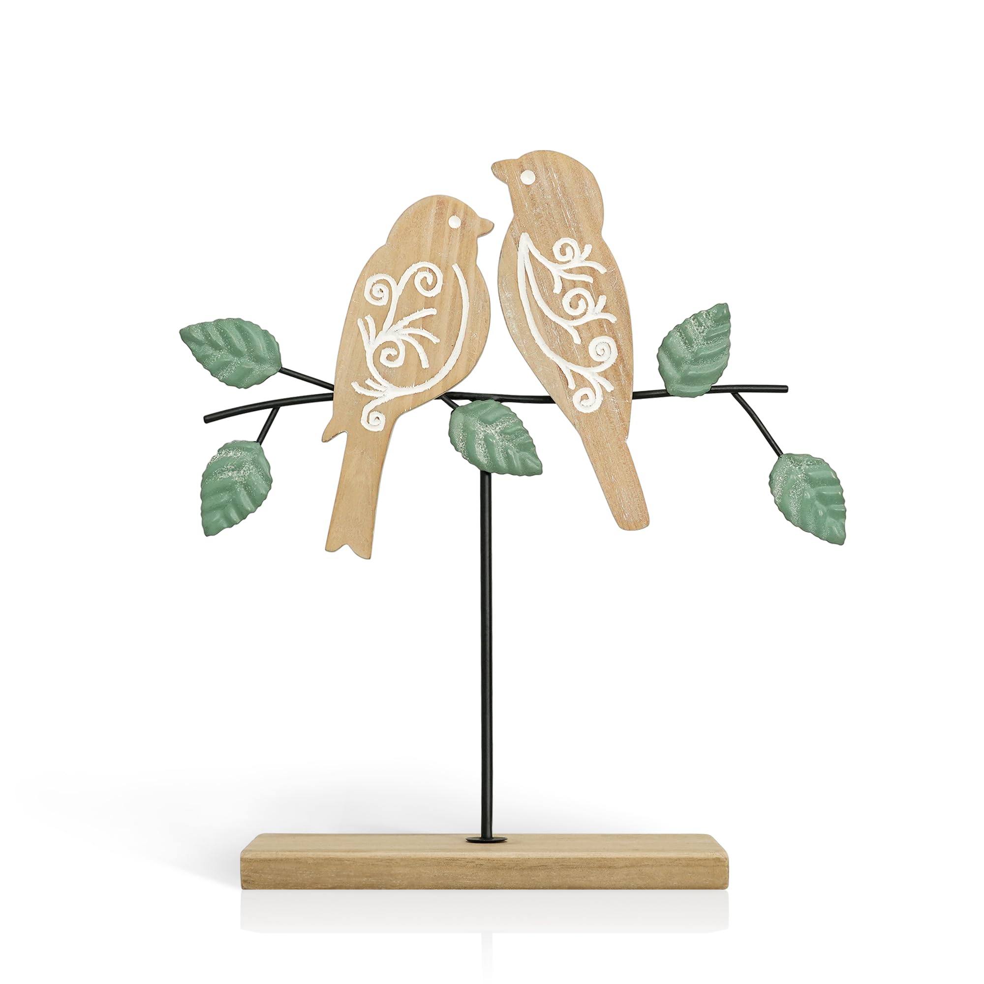 Putuo Decor Wood Table Sign Standing Tabletop Centerpiece Birds on The ...