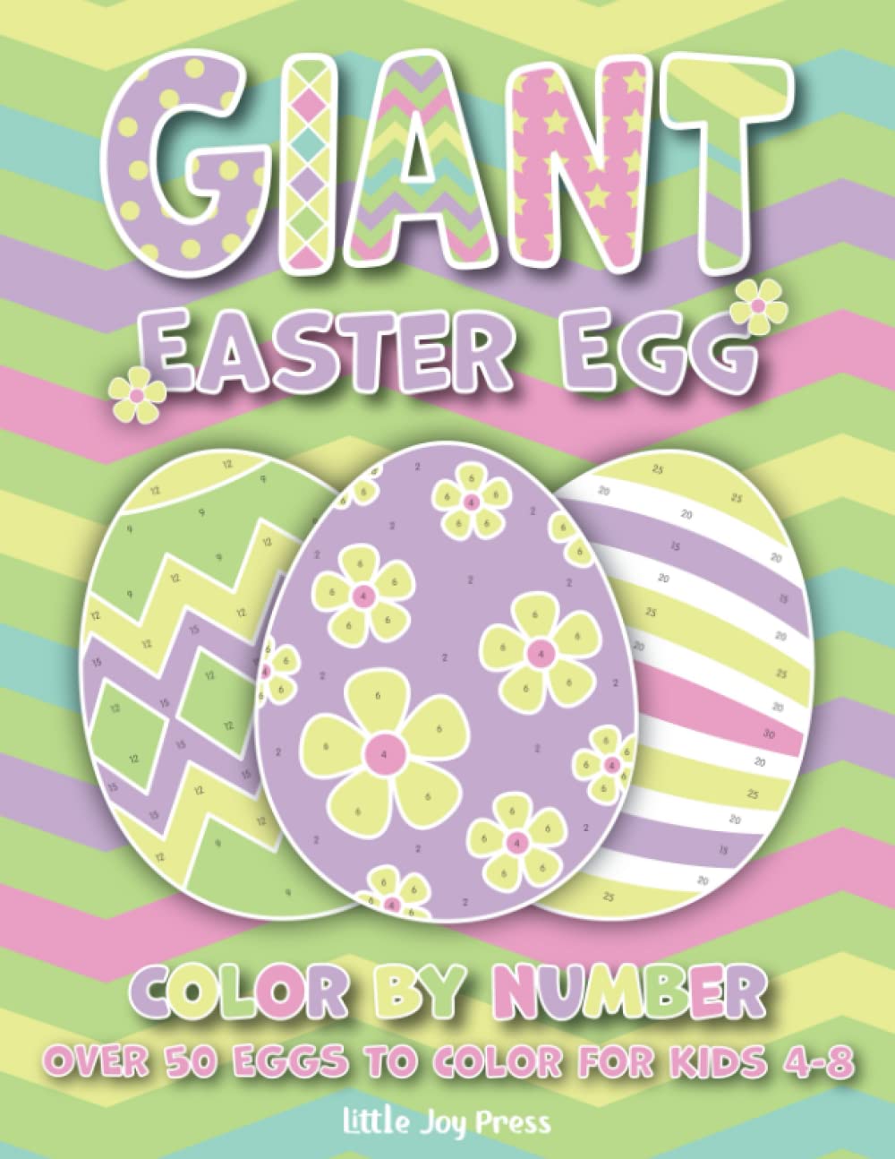 Giant Easter Egg Color By Number: Easter Color By Number Book for Kids ...