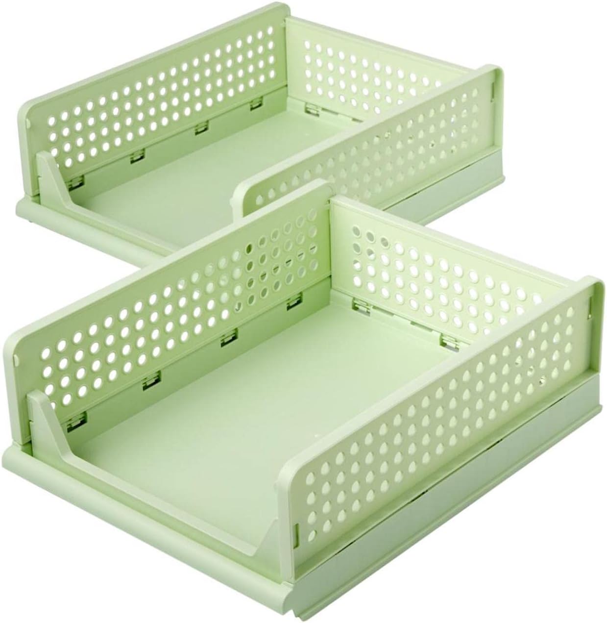 Amazon.com: StoreSmith Set of 2 Small Stack & Slide Organizers (Mint ...
