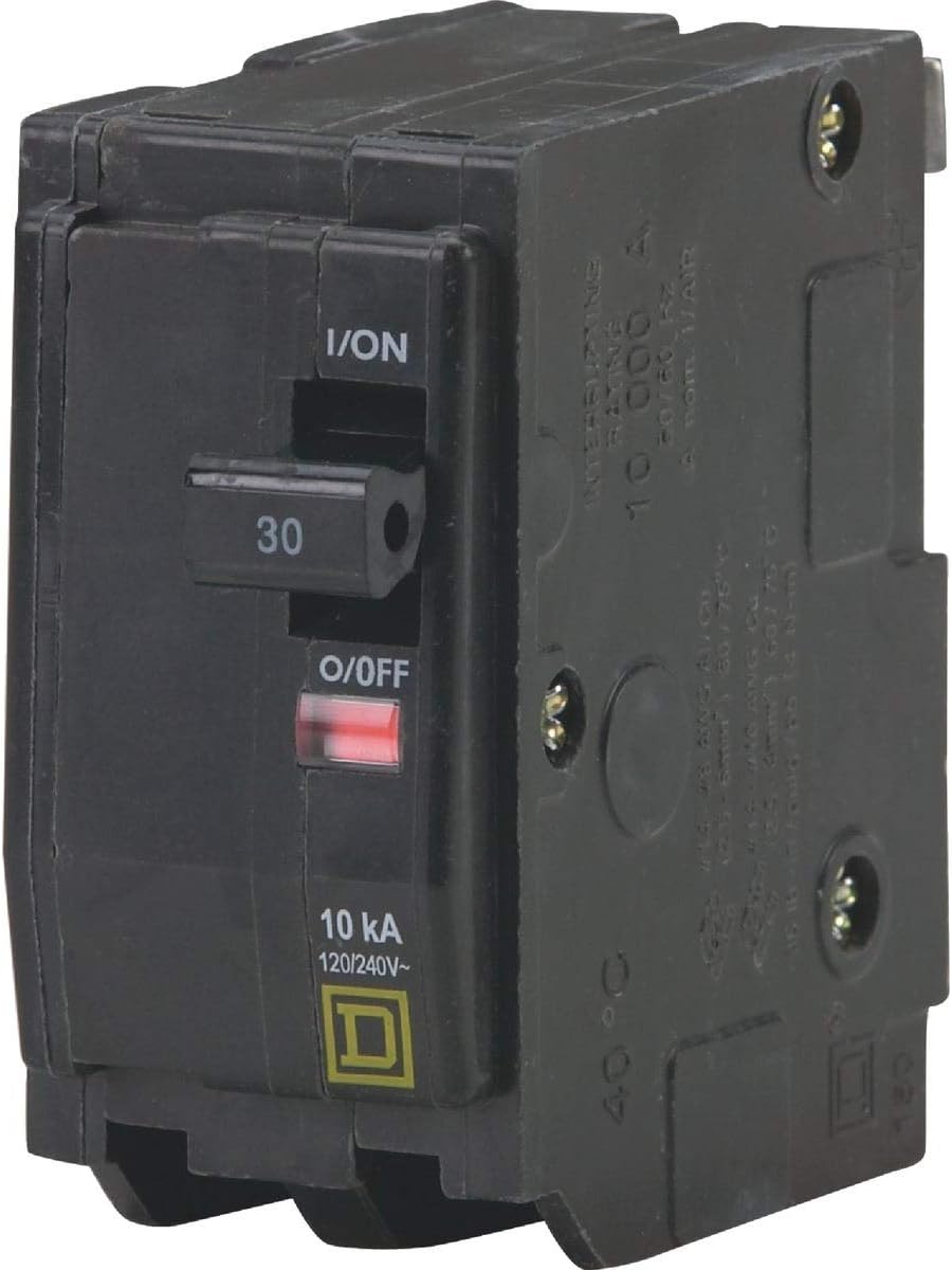 Square D Circuit Breaker, 20 Amp, 3-Pole, QO320 - Magnetic Circuit ...