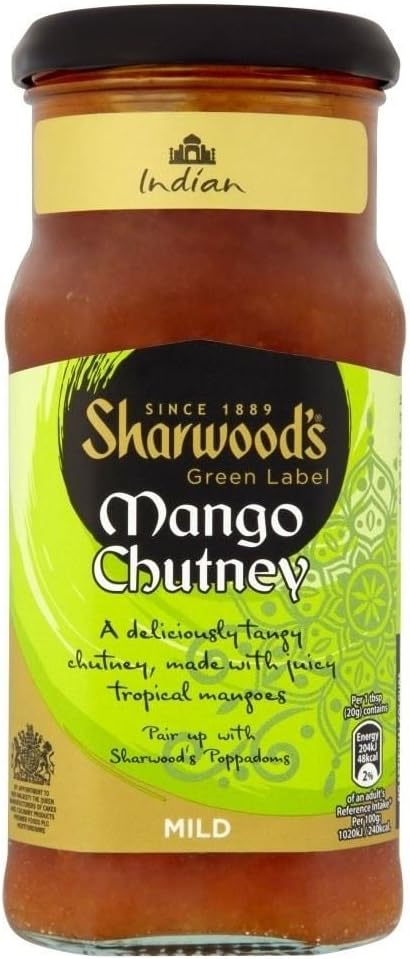 Amazon.com : Sharwood's Green Label Mango Chutney Major Grey Mild 12.5 ...