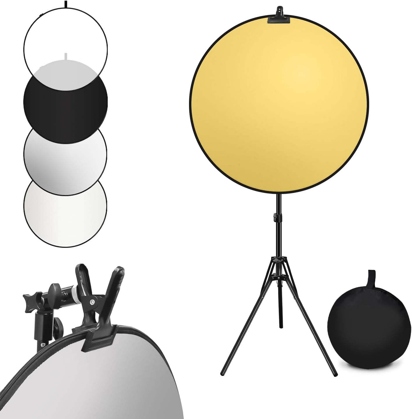 Amazon.com : NEEWER 32"/80cm Light Reflector Kit, 5 in 1 Collapsible ...