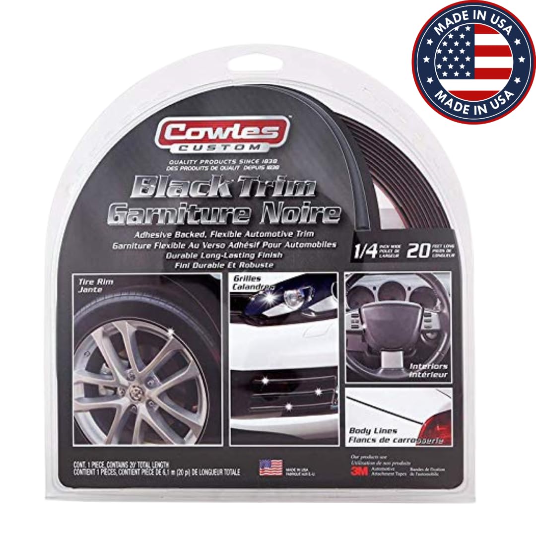 Snapklik.com : Cowles S37522 Black Colored Molding For Cars