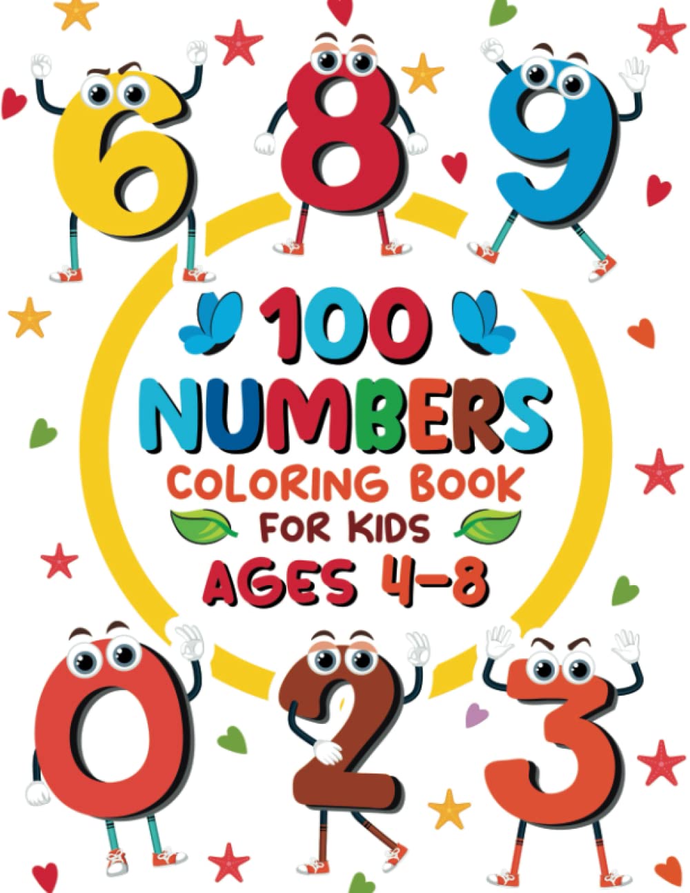 Numbers 1-100 Coloring Book: A Counting & Coloring Math Activity Book ...