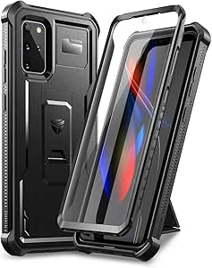 Amazon.com: Dexnor for Samsung S20 Plus Case, [Built in Screen Protector and Kickstand] Heavy ...