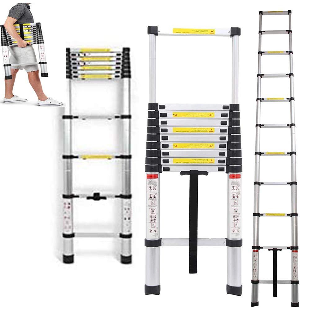 3 2m 10 5ft Foldable Ladders A Frame Telescopic Aluminium | Desertcart ...