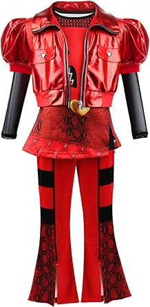 Amazon.com: Lgandpg Rise of Red Costume Kids, Red Costumes Girls 3PCS ...