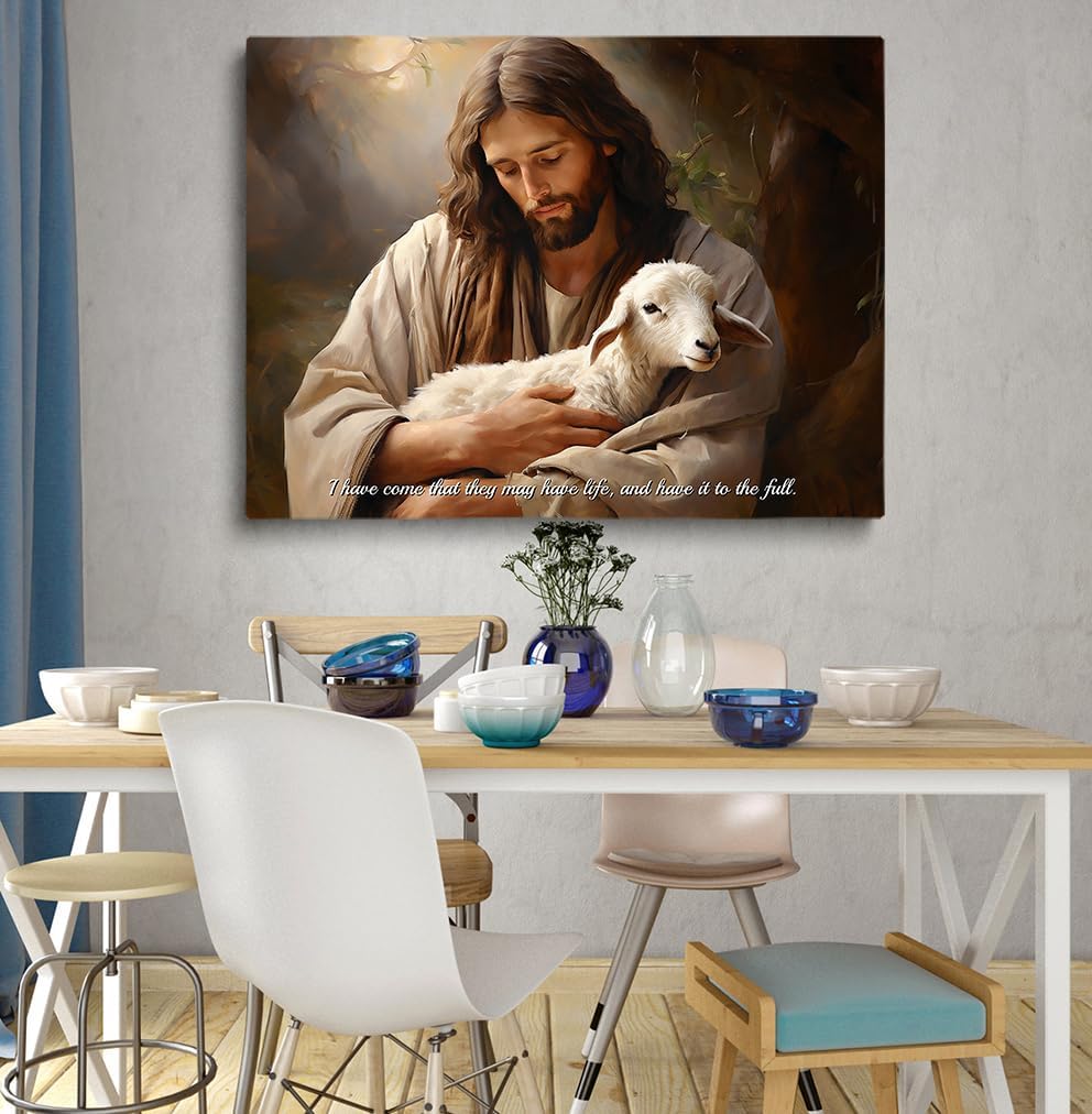 Lienzo enmarcado de Jesús, arte de pared, diseño de Jesús salvando al ...