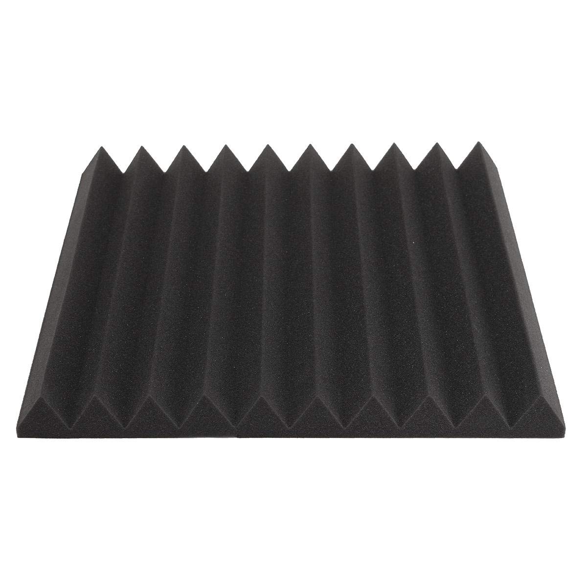 Buy GIlH 50x50x5cm Soundproofing Foam Wall Tiles Black Acoustic Studio ...