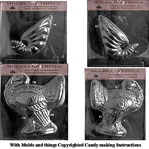 Amazon.com: 3D Turkey chocolate candy mold, Fancy Cornucopia chocolate ...