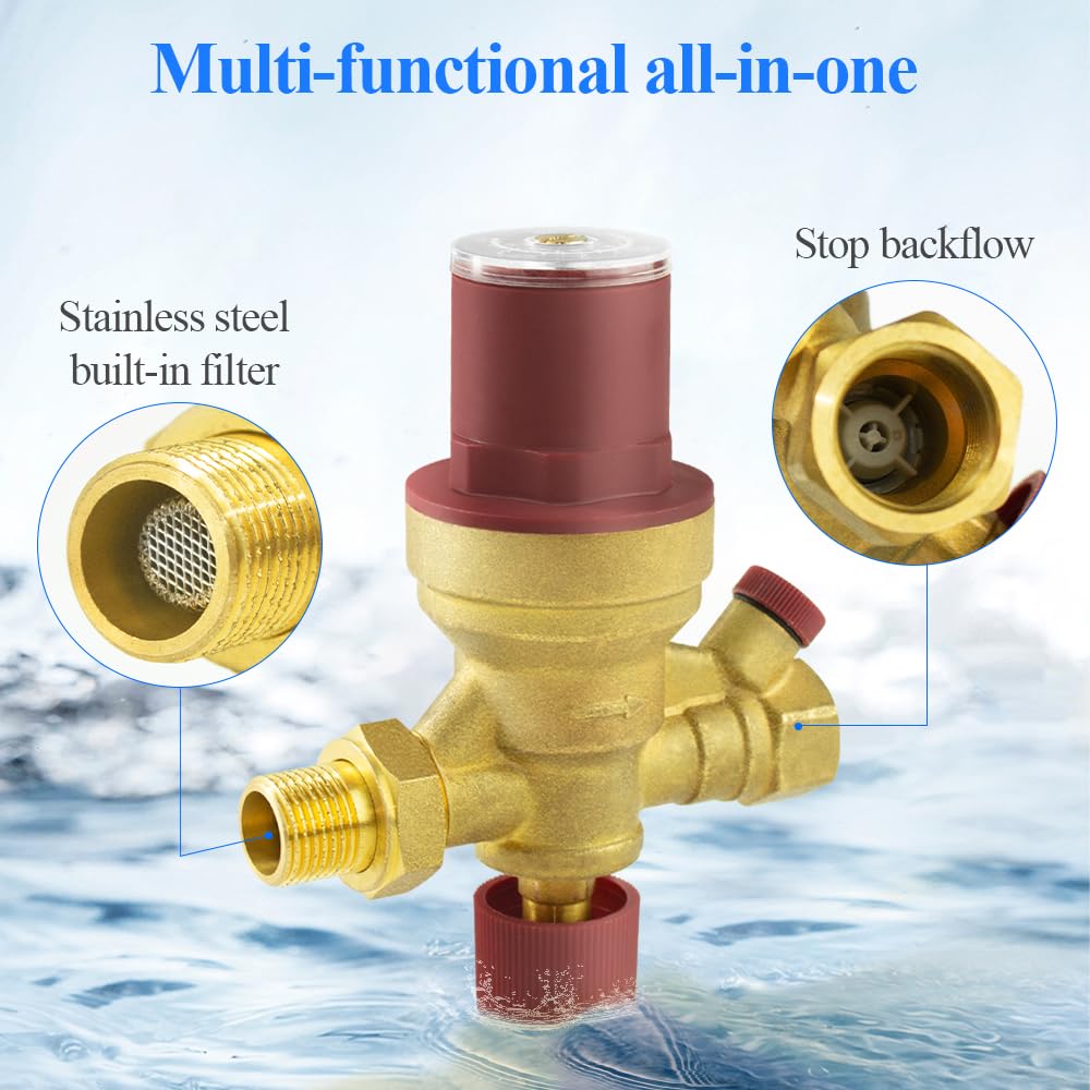 Snapklik.com : WiseWater Brass Automatic Boiler Fill Valve, Adjustable ...