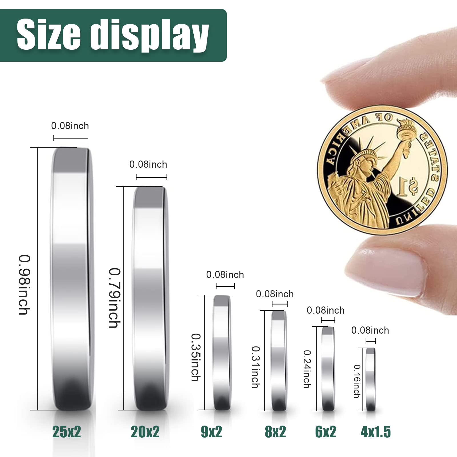 Snapklik.com : Neodymium Disc Magnets, 144 Pcs 6 Different Size Rare ...