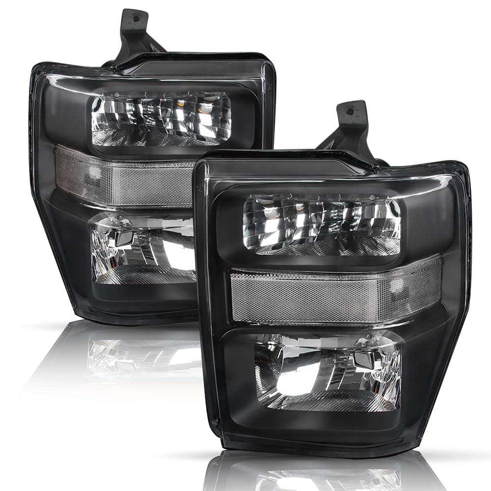 Amazon.com: BRYGHT Headlight Assembly Fit for 2008 2009 2010 Ford F-250 ...