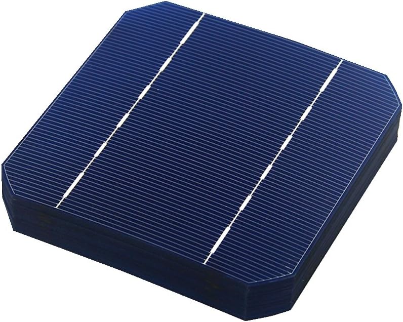 100Pcs 2.8W A Grade 125MM Monocrystalline Solar Cells 5x5 for DIY Solar ...
