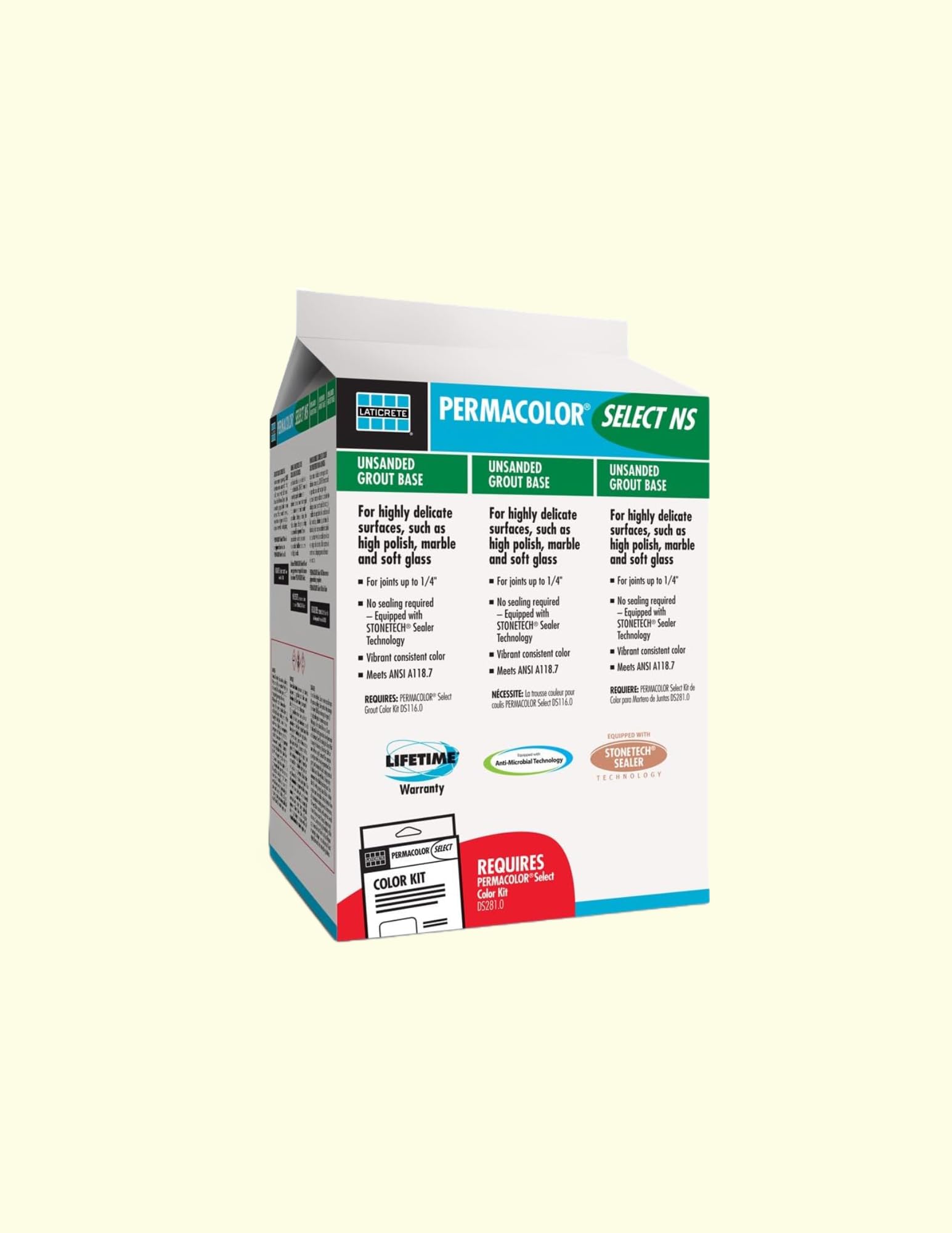 Laticrete PERMACOLOR Select Grout NS Base - PERMACOLOR 40 Color Kit ...