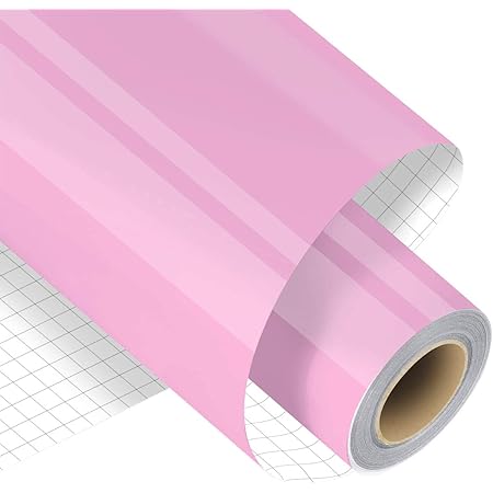 Matte Permanent Adhesive Vinyl 12" x 10ft Light Pink Vinyl for Cricut ...