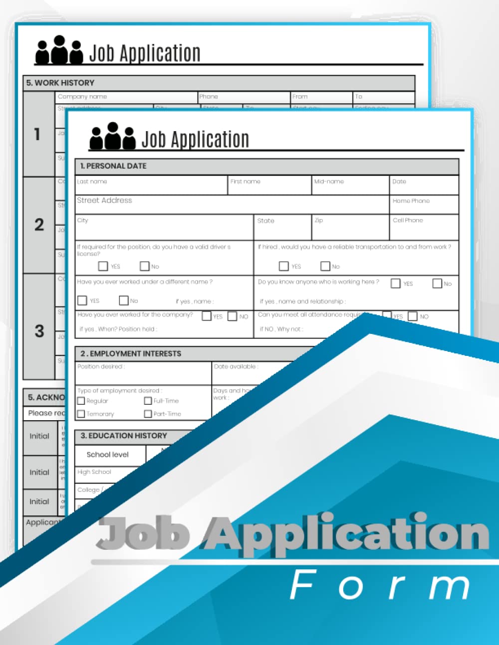 Free Printable Employment Application Form Employment Application For