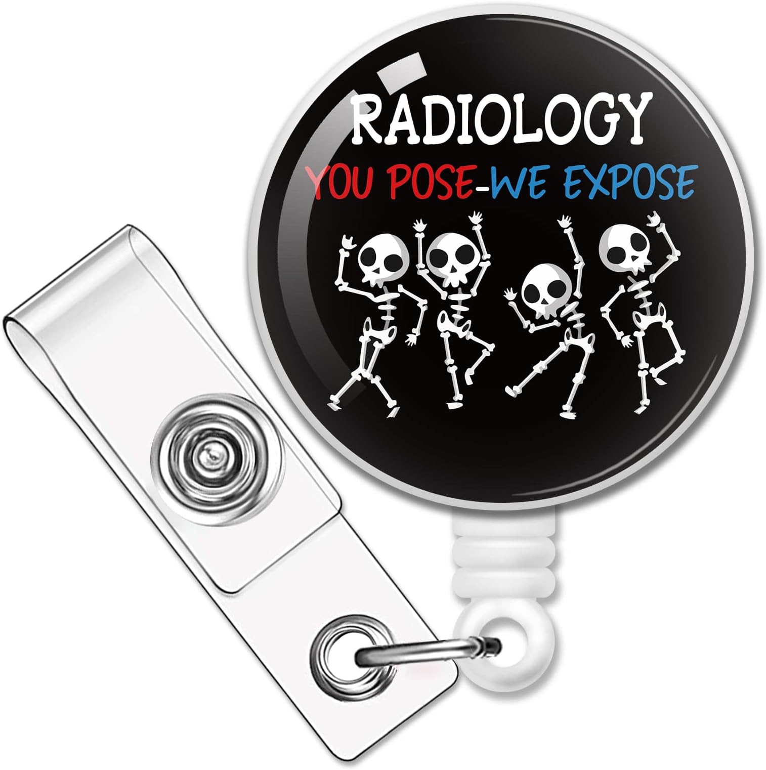 Amazon.com : RZHV Radiology You Pose We Expose Retractable Badge Reel ...