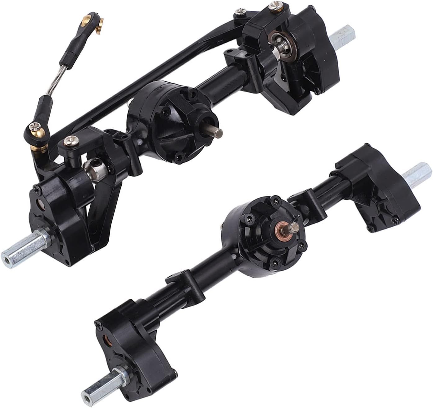 Amazon.com: RC Car Front & Rear Axles Set, Metal Gear Axle Shafts for 1 ...