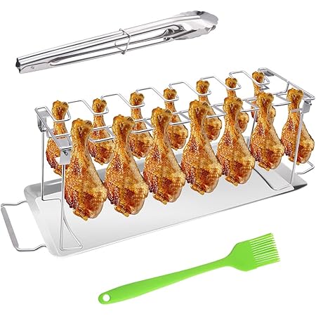 Amazon.com : Chicken Leg and Wing Rack for Grill Smoker Oven - Easy to ...