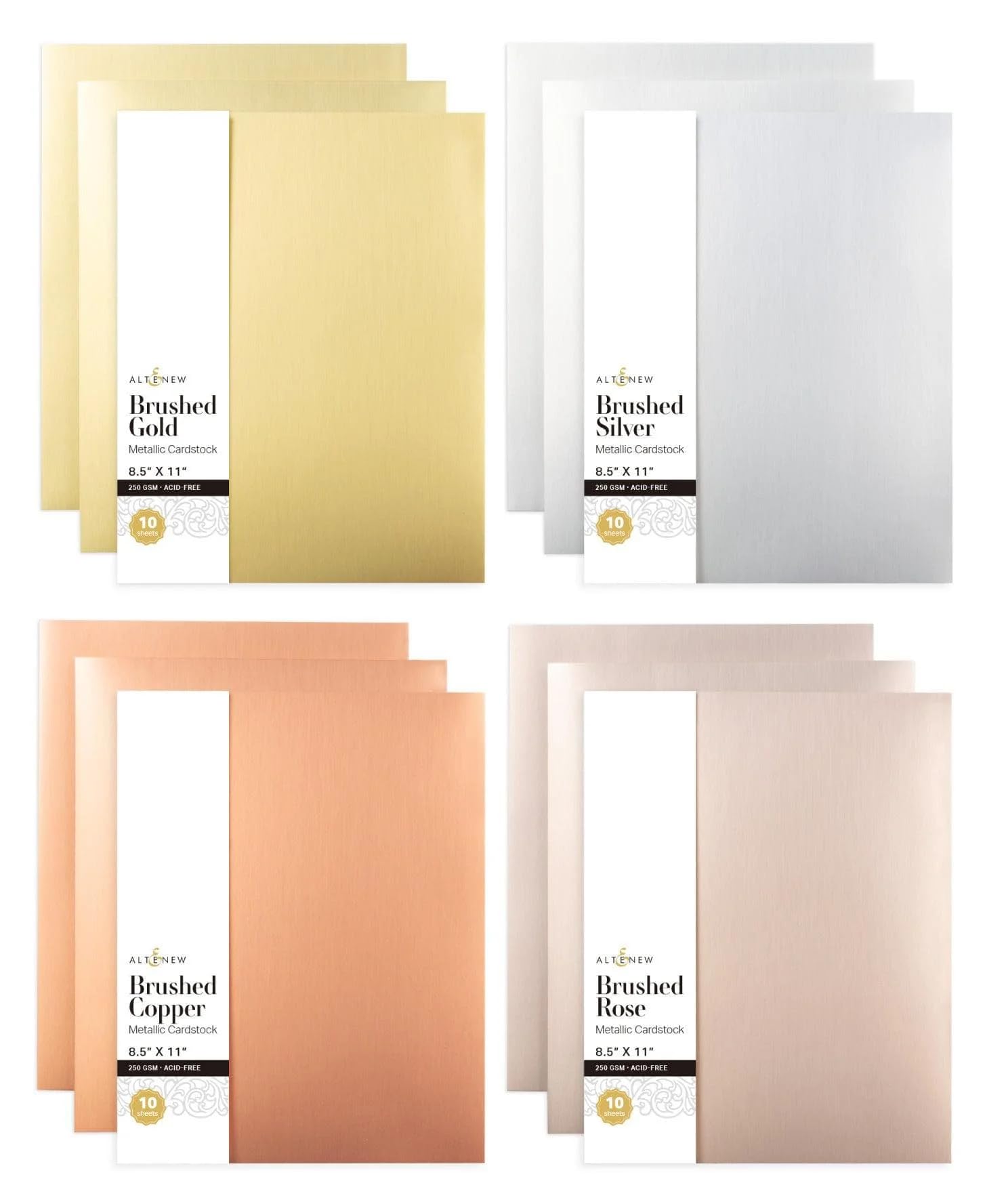 Amazon.com : Altenew Fine & Dandy Metallic Cardstock Release Bundle ...