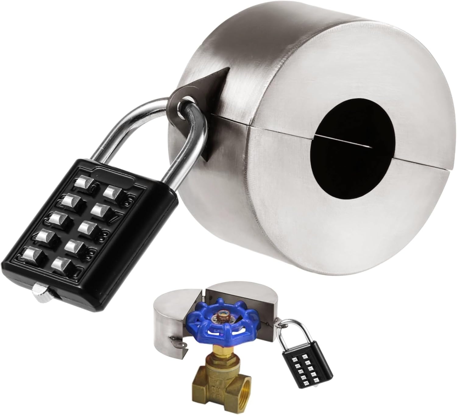 Amazon.com: Outdoor Faucet Lock, Water Spigot Lock, Gate Valve Lock ...