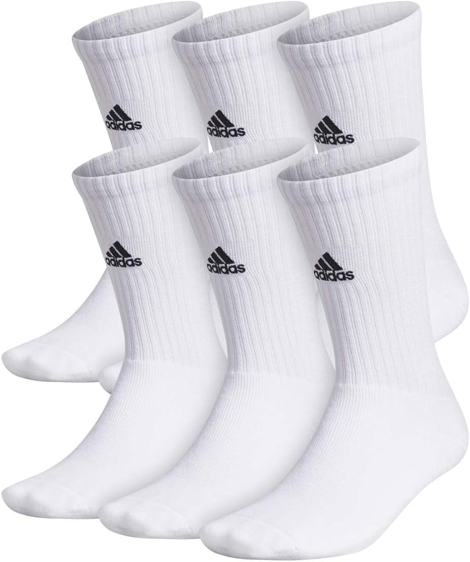 Amazon.com: Adidas Team 6 Pack Crew Socks : Clothing, Shoes & Jewelry