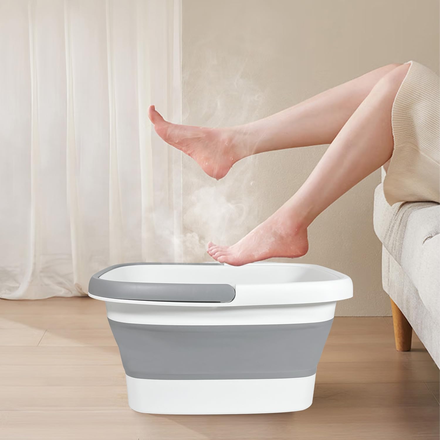 Amazon.com: Foldable Foot Bath Basin, Collapsible Foot Soak Tub ...