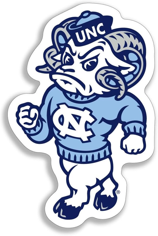Amazon.com: Generic UNC North Carolina Tarheels Strutting Ram Vinyl ...