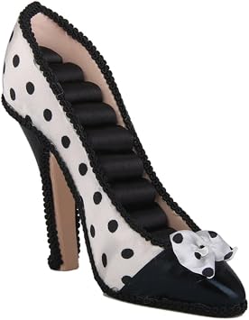 High-Heel Shoe Ring Display Jewelry Holder - Black and White : Amazon ...