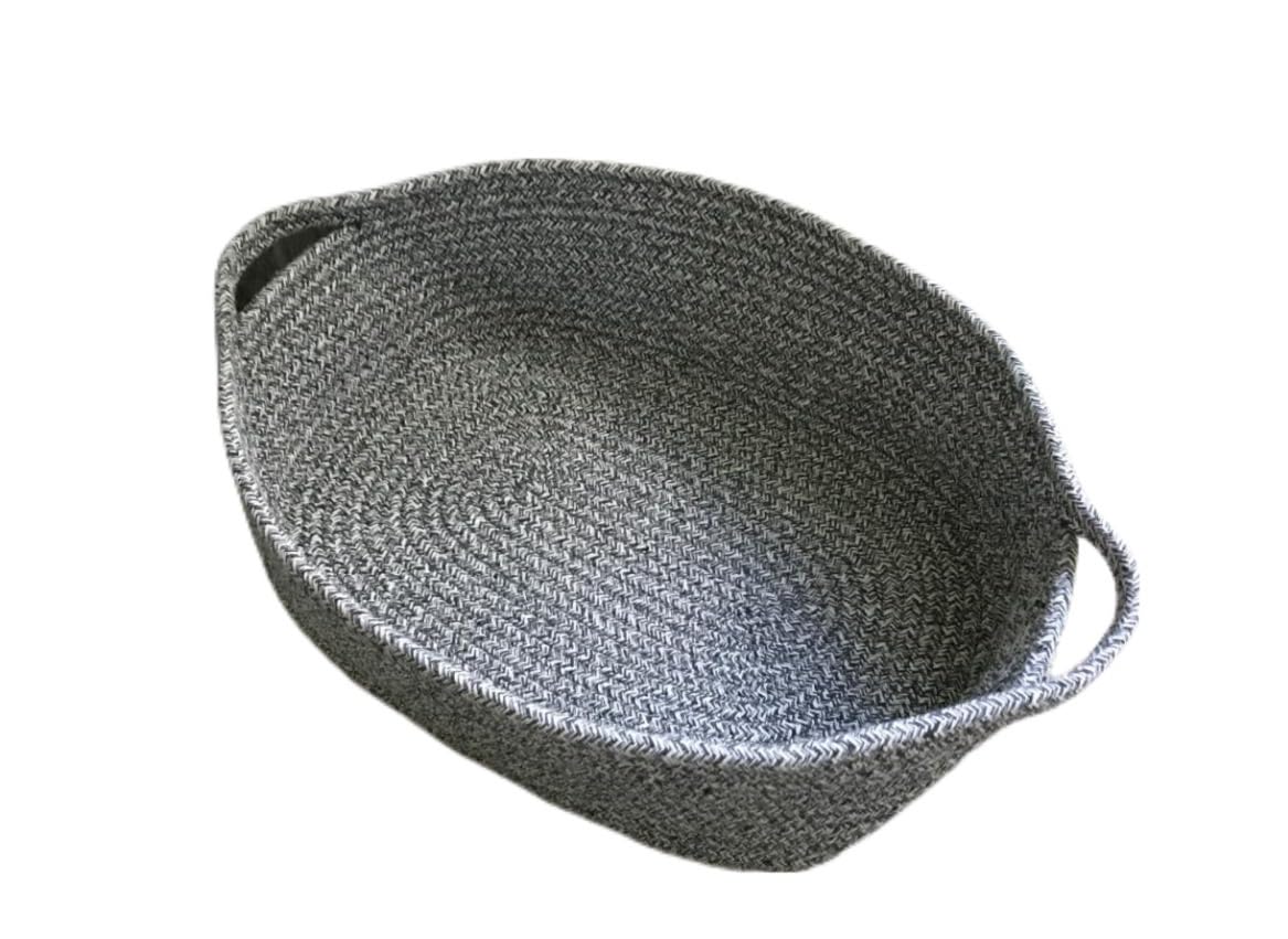 Amazon.com - GIFTEXPRESS Gray Woven Basket - 15" x 10" x 5" Cotton Rope ...