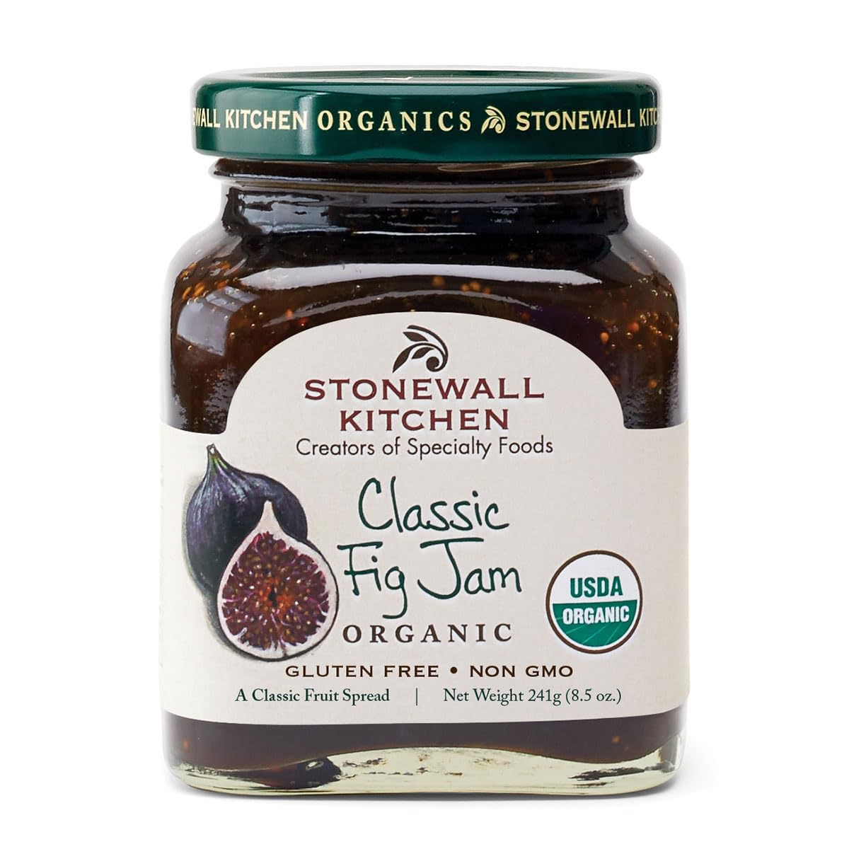 Amazon.com: Stonewall Kitchen Organic Classic Fig Jam, 8.5oz. : Grocery ...