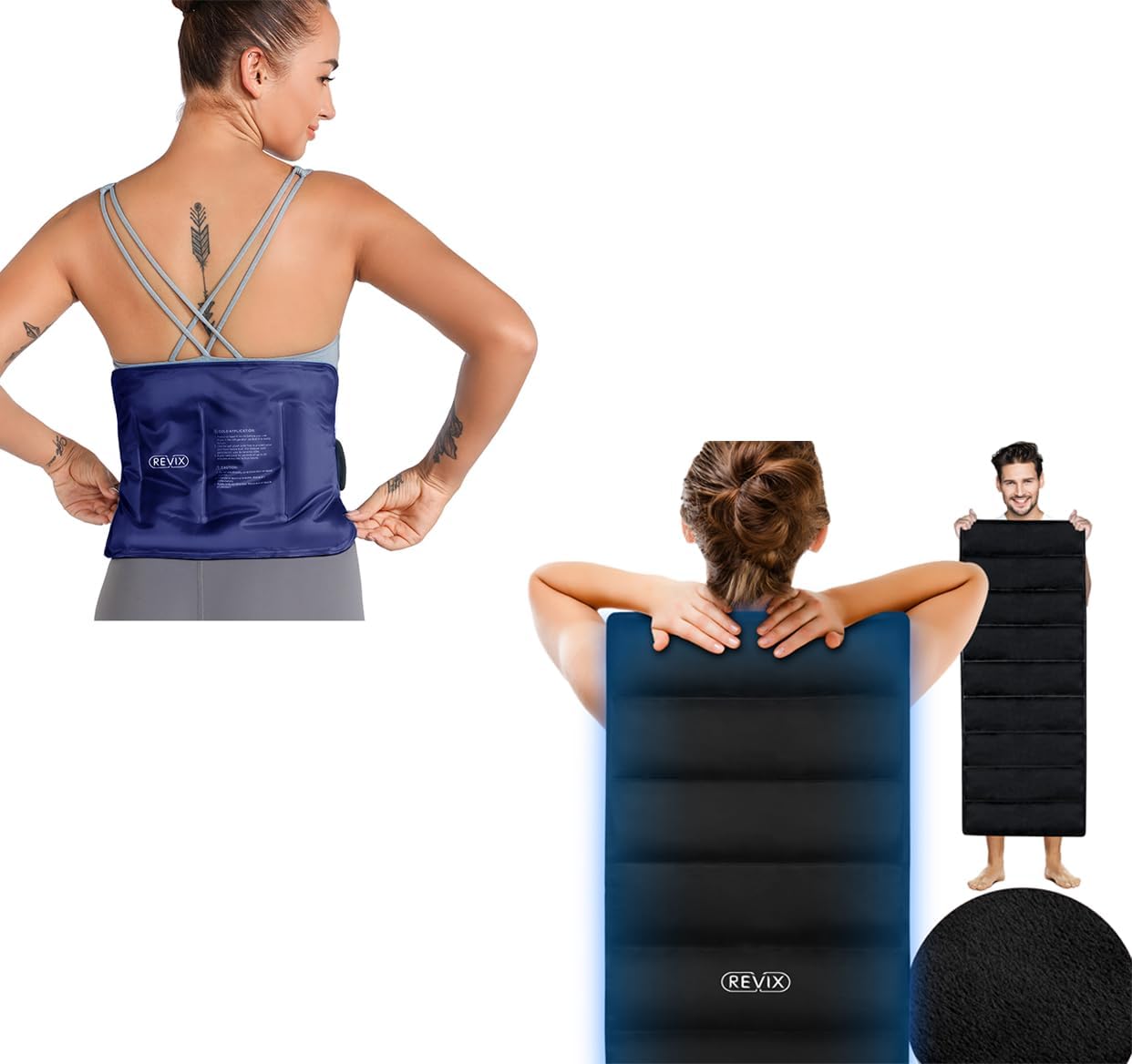 Amazon.com: REVIX Full Body Ice Packs for Injuries Reusable and Ice ...