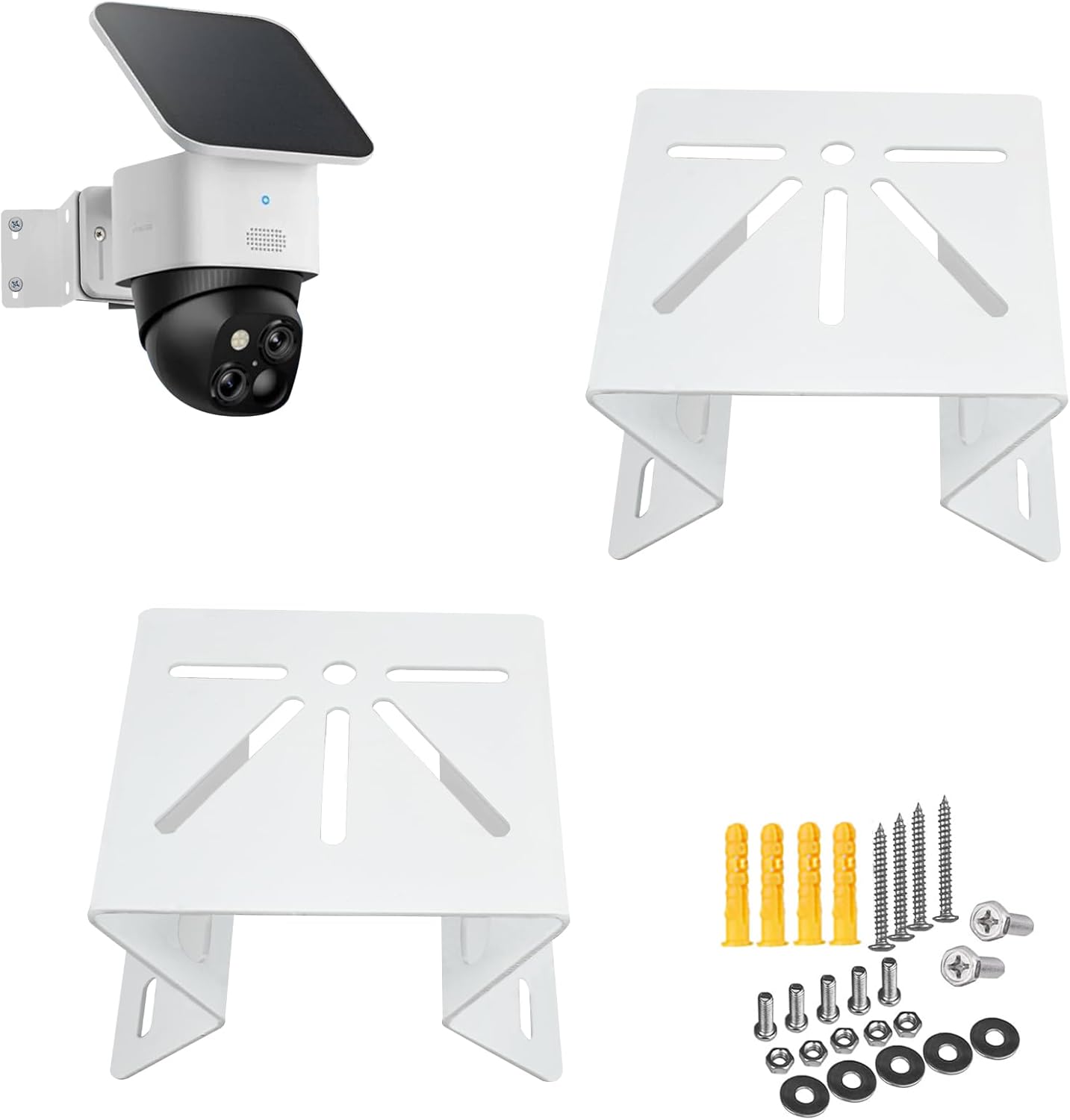 2 Pack Stainless Steel Corner Mount Bracket for Eufy SoloCam S340/ E30 ...
